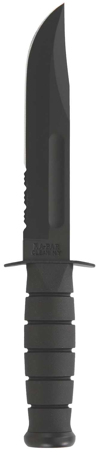 KA-BAR: Full Size Black KA-BAR®, Serrated Edge