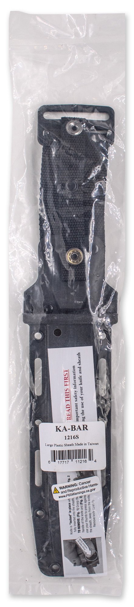 KA-BAR: Full Size Black Glass-Filled Nylon Sheath